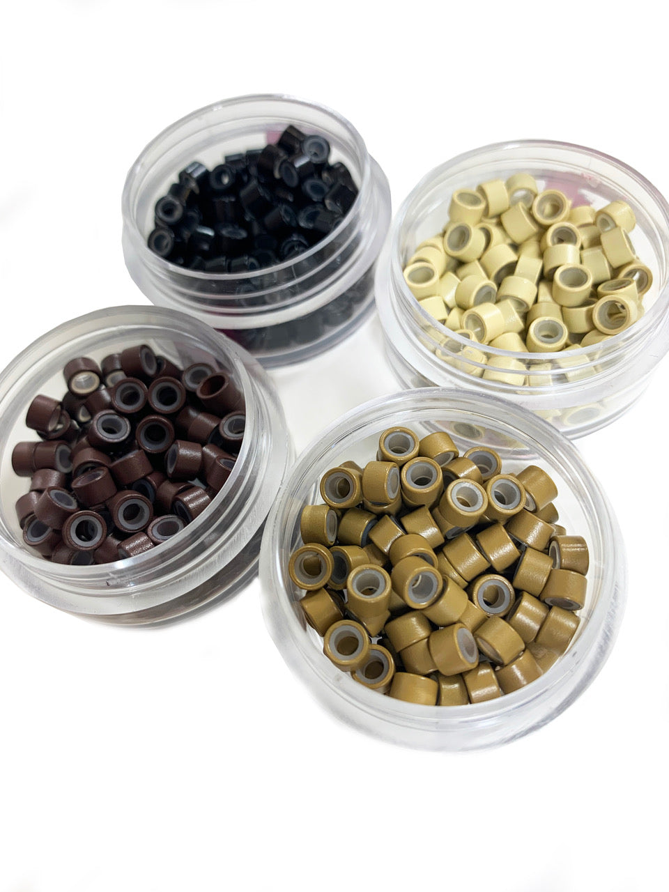 Weft Extension Beads - Dark Brown - halocouture.com